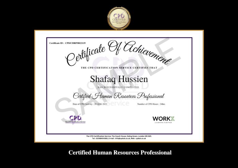 CHRP(Certified Human Resources Professional Course) in Dubai